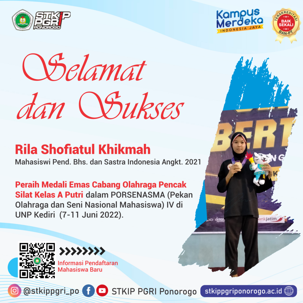 Genjot Latihan Pencak Silat, Rila Rebut Medali Emas – STKIP PGRI Ponorogo