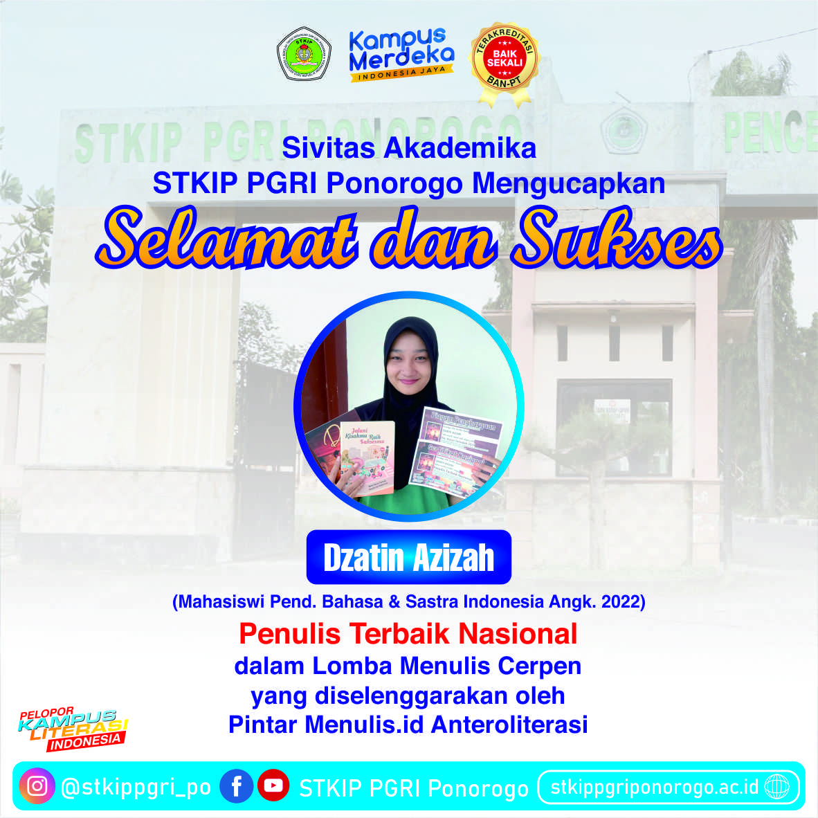 Berbekal Keberanian, Dzatin Azizah Raih Penghargaan sebagai Penulis ...